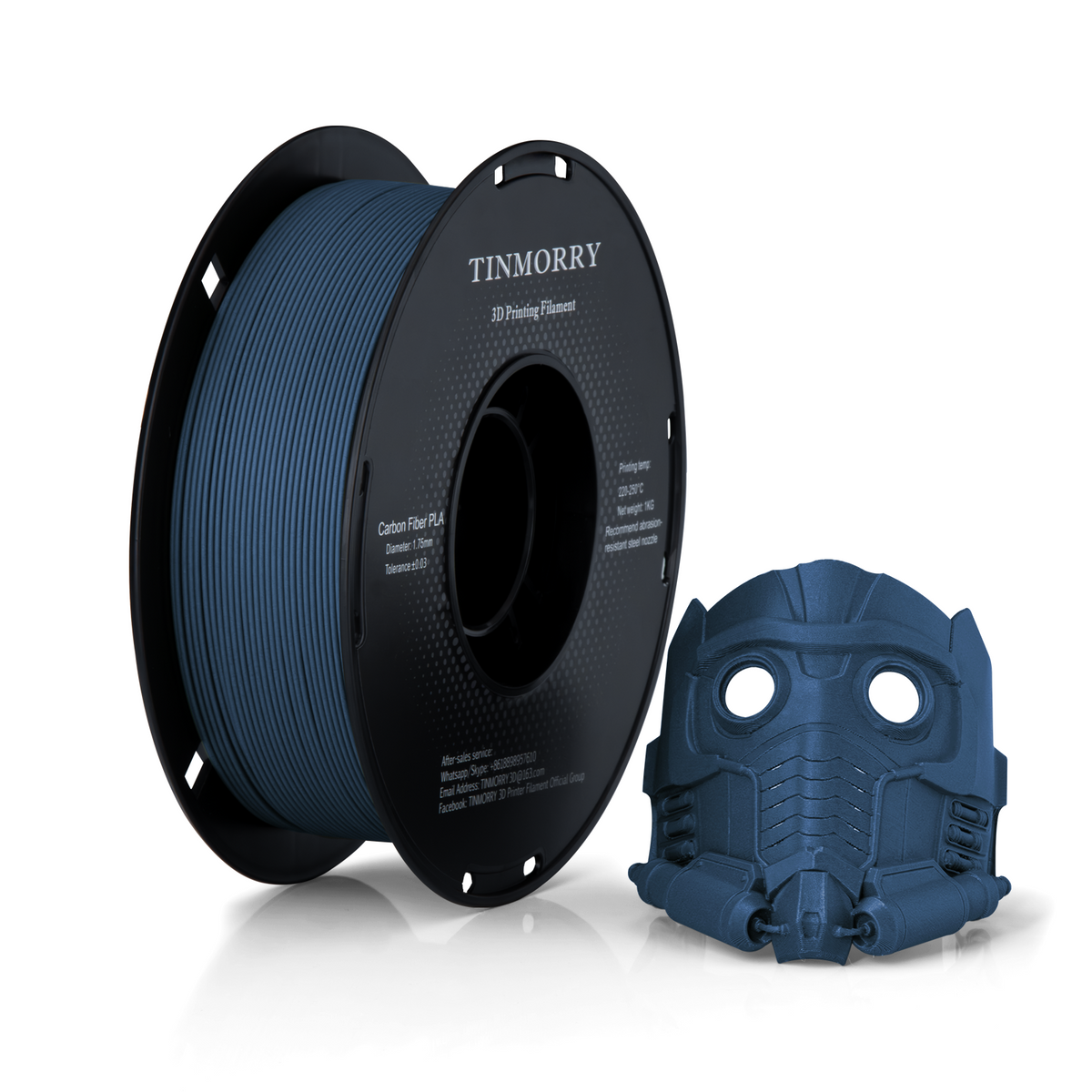 Carbon Fiber PLA Filament 1.75mm, TINMORRY PLA-CF 3D Printing Filament ...