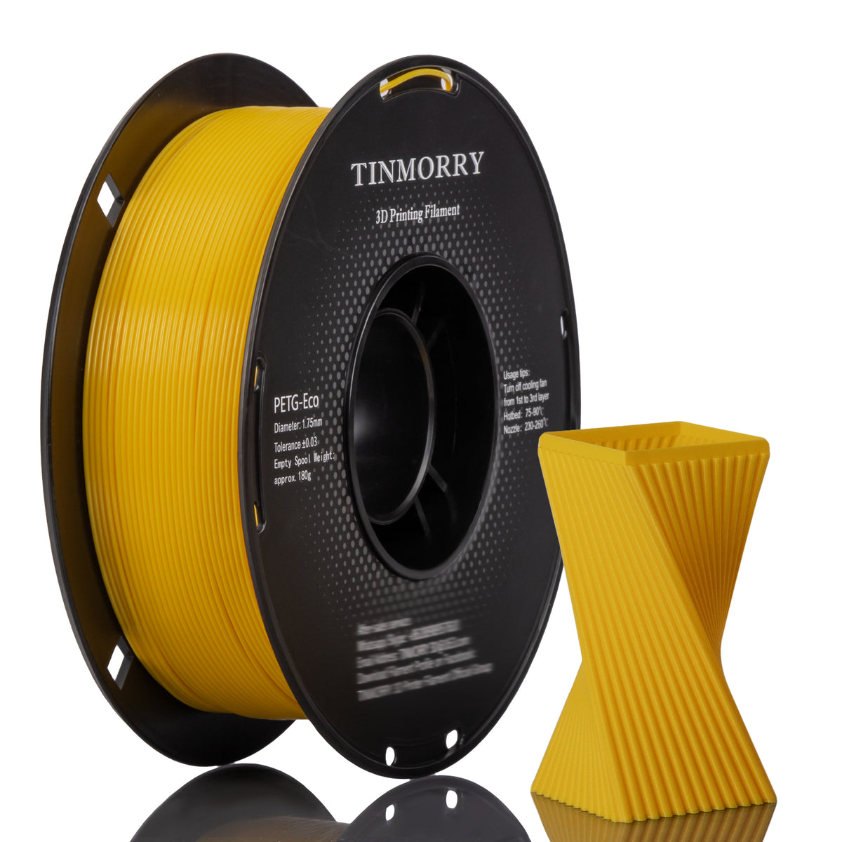 TINMORRY PETG Filament 1.75mm, Rapid PETG-Eco 3D Printing Filament, Co ...