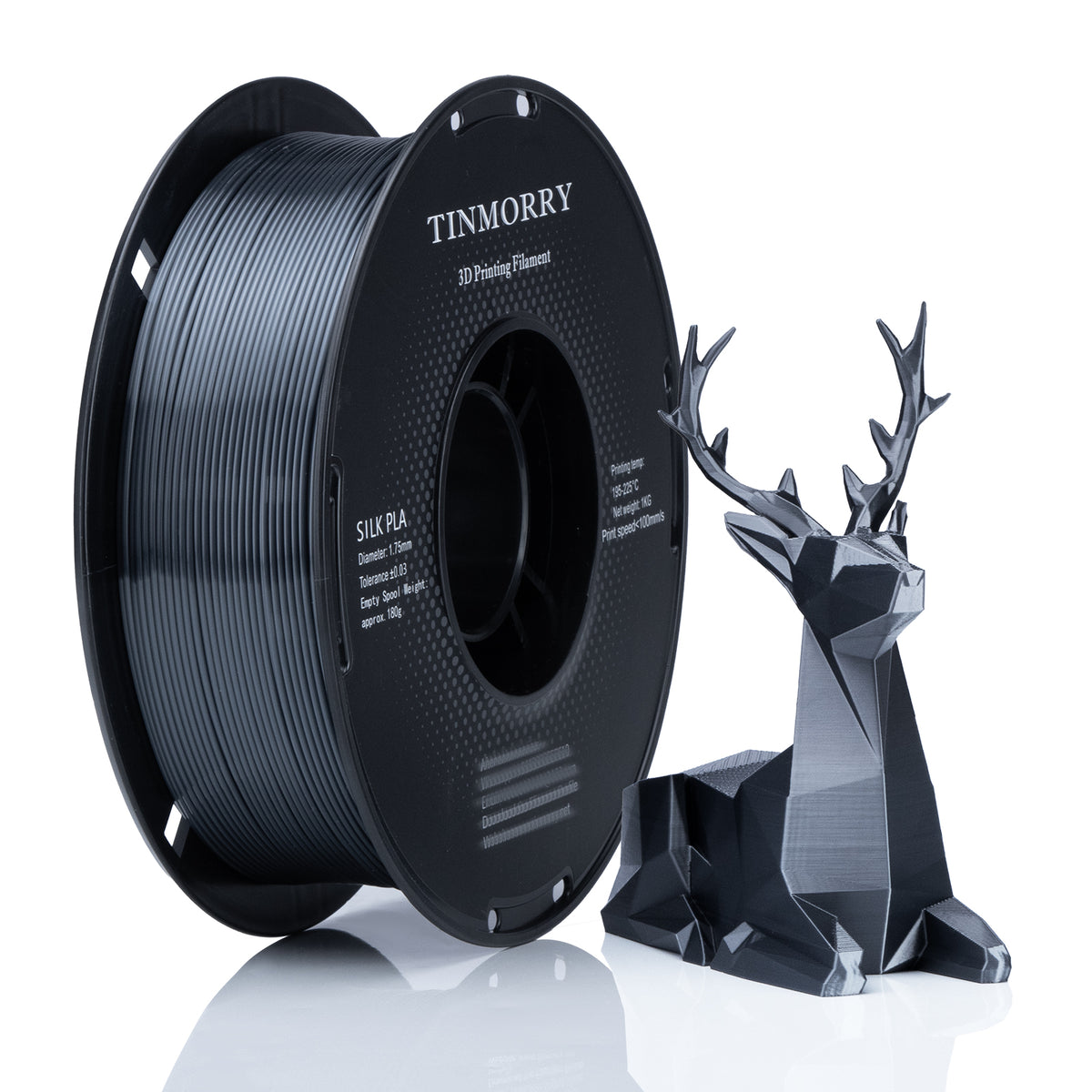 Silk PLA Filament 1.75mm 1kg, TINMORRY Tangle-Free Filament PLA 3D Pri ...