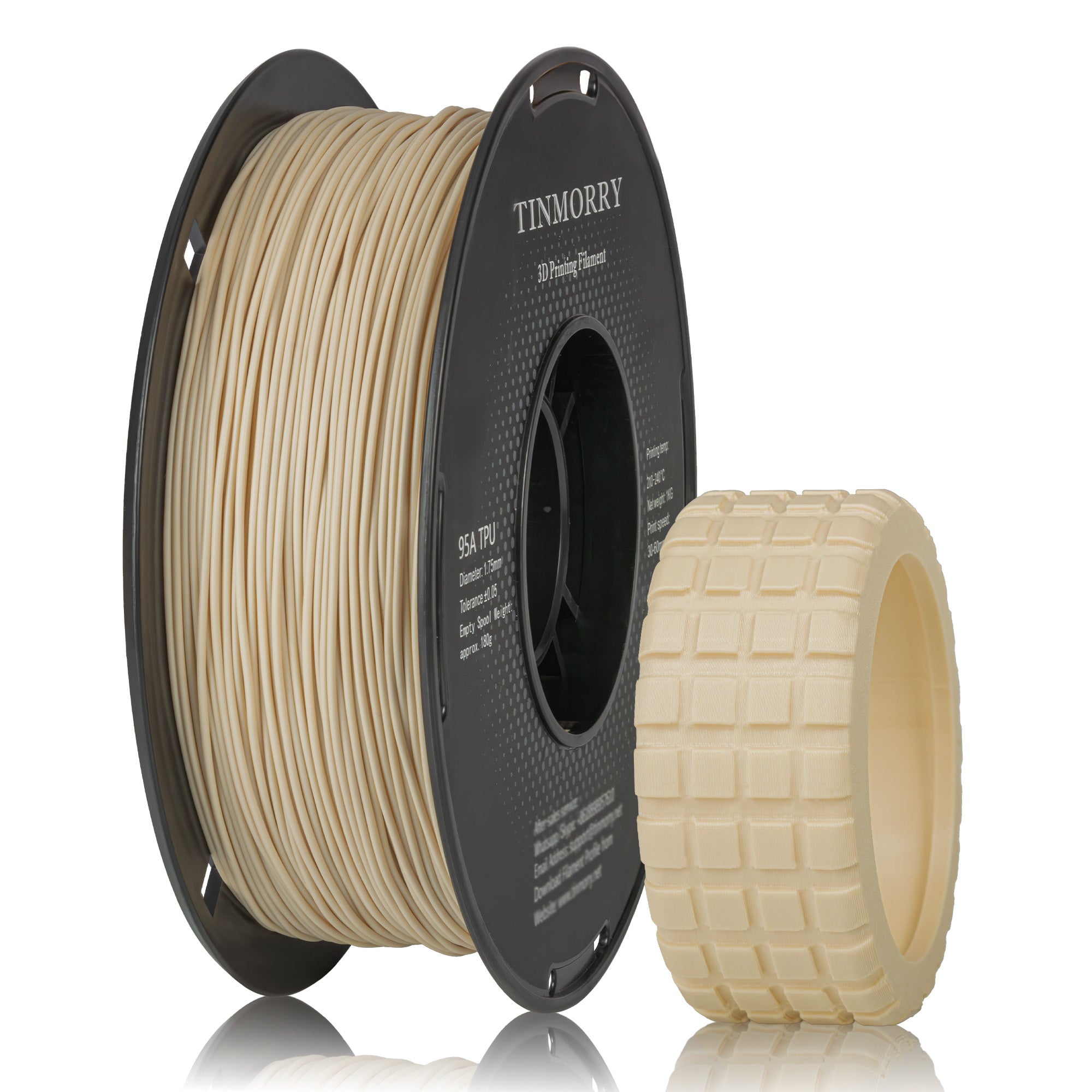 95A TPU 3D Printer Filament 1.75mm, 1 KG,Skin – TINMORRY Store
