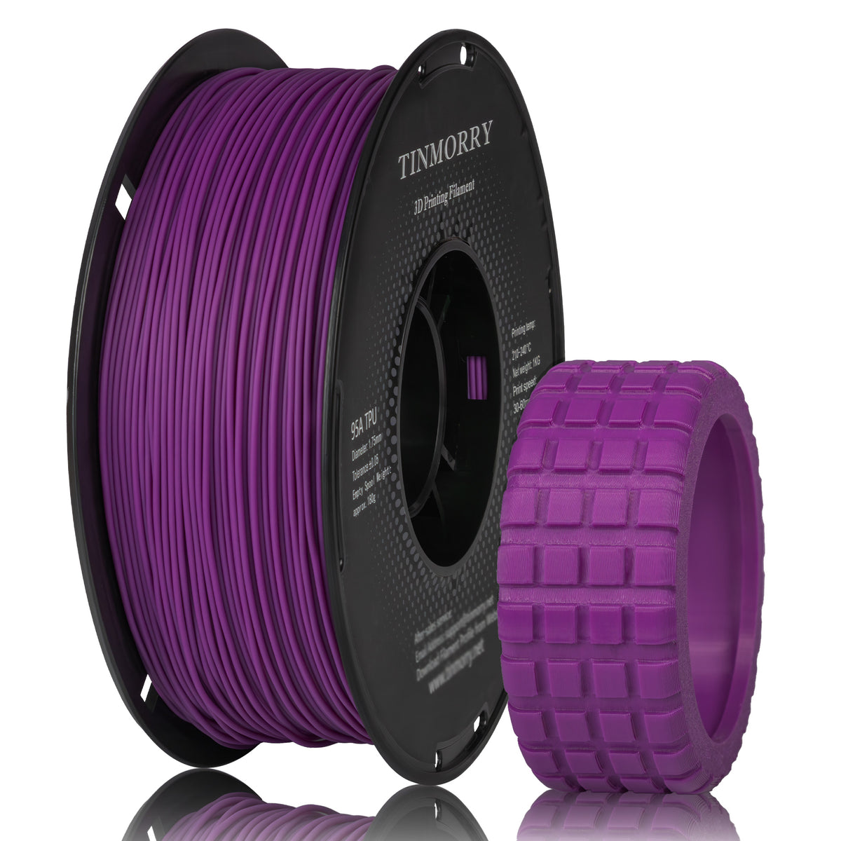 TINMORRY Filament TPU 1.75 mm, TPU Filament 3D Printing Materials for ...